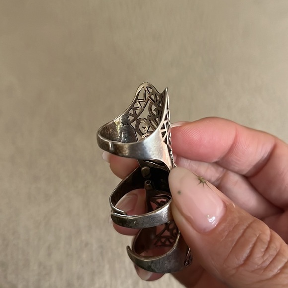 Jewelry | Sterling Silver Armor Knuckle Victorian Goth Ring | Poshmark